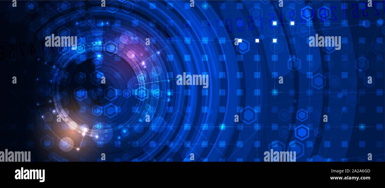 Technology innovation background, idea of global business solution ...