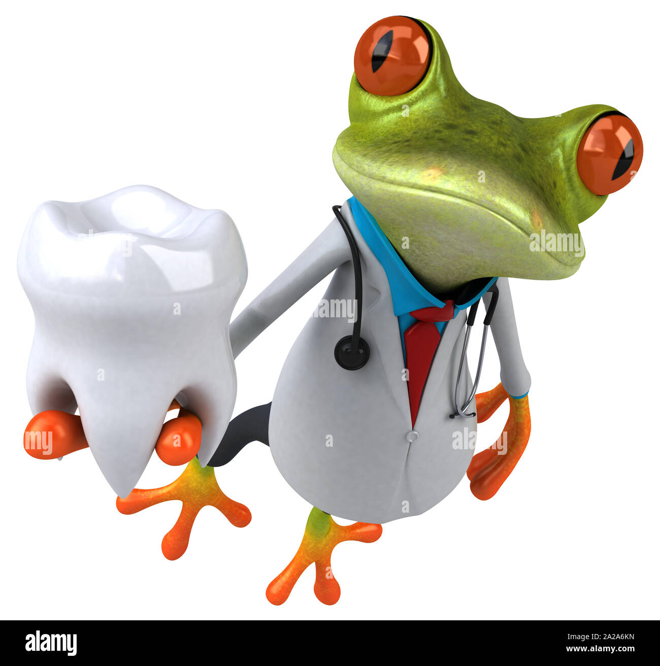 Frog doctor - 3D Illustration Stock Photo - Alamy