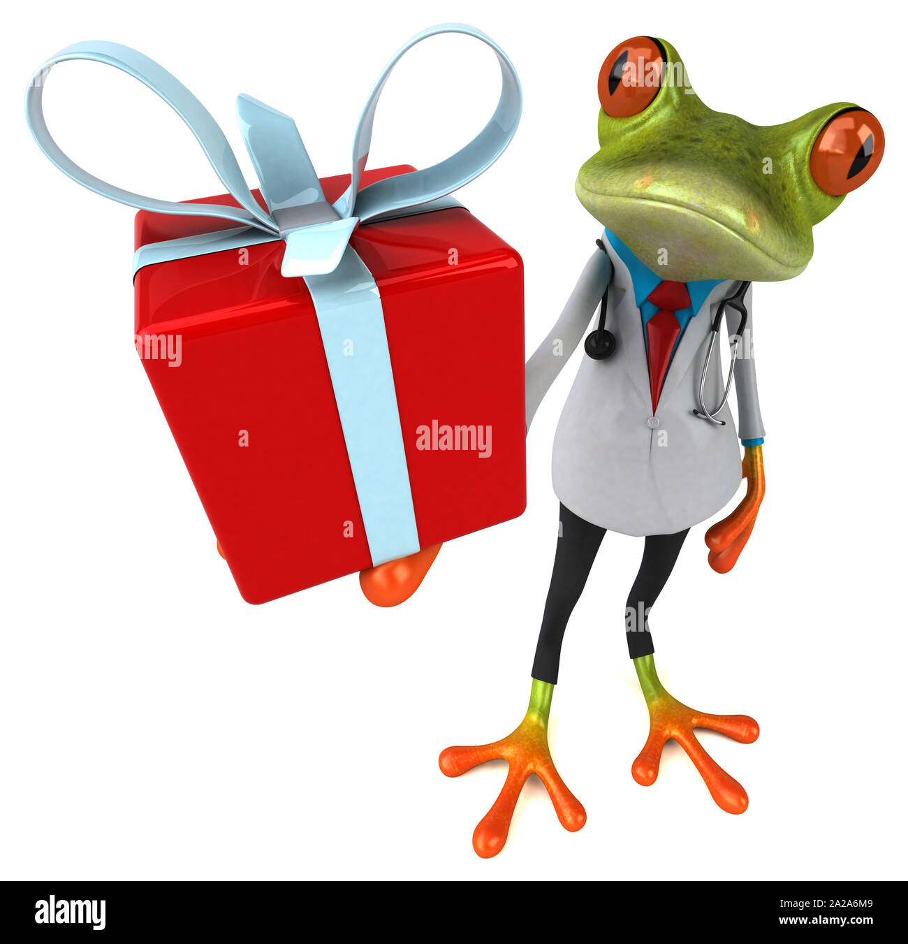 Frog doctor - 3D Illustration Stock Photo - Alamy