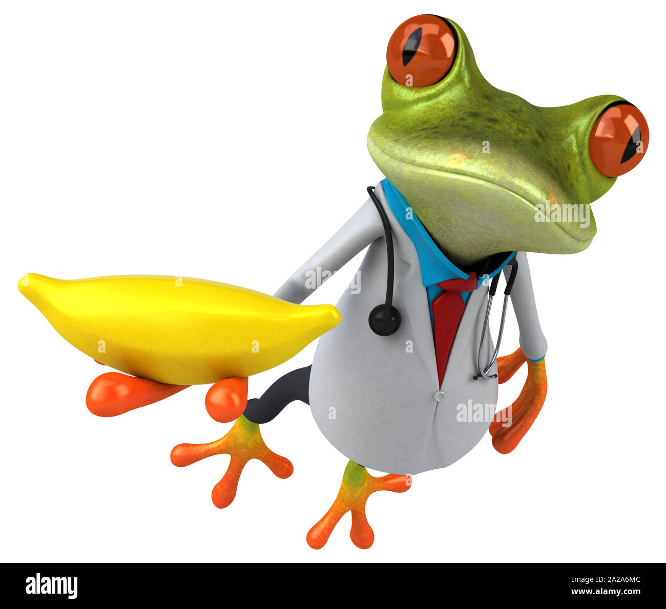 Frog doctor - 3D Illustration Stock Photo - Alamy