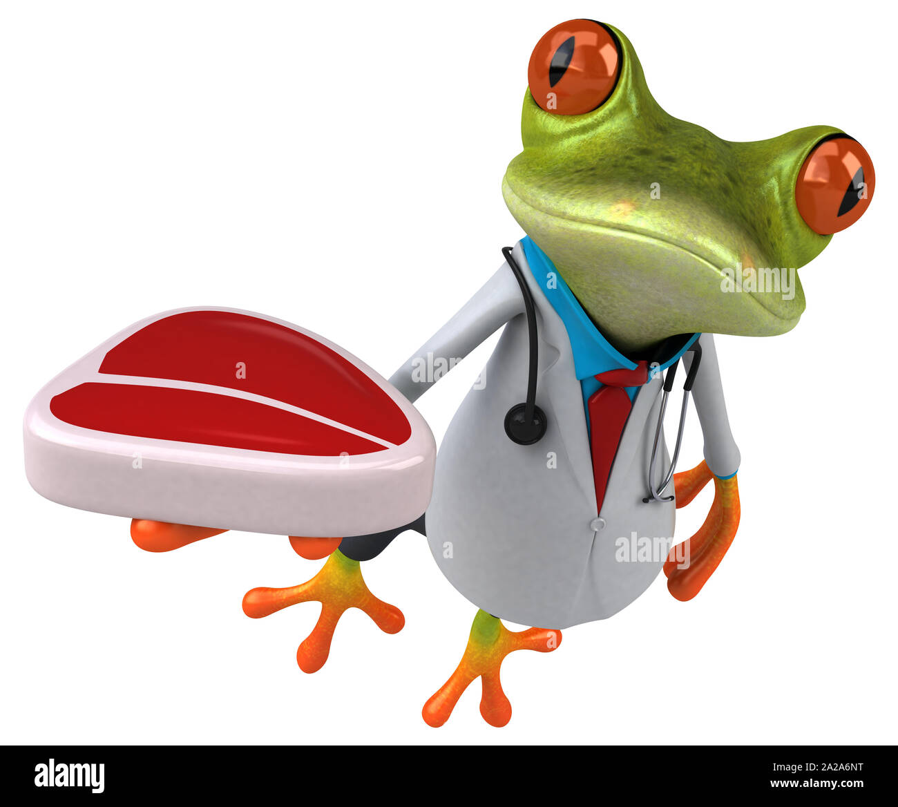 Frog doctor - 3D Illustration Stock Photo - Alamy