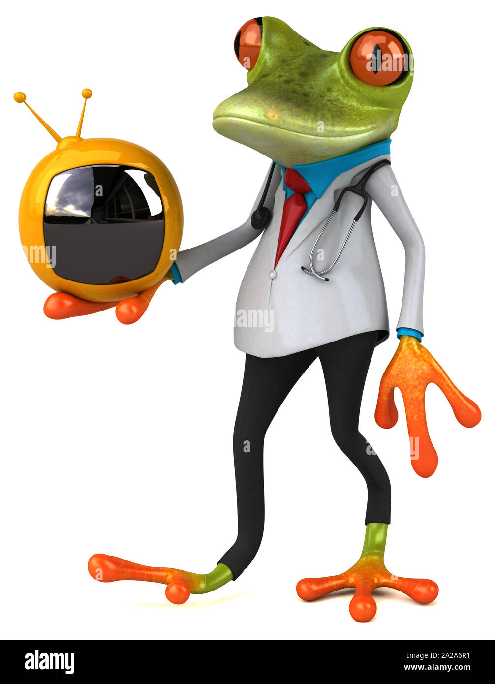 Frog doctor - 3D Illustration Stock Photo - Alamy
