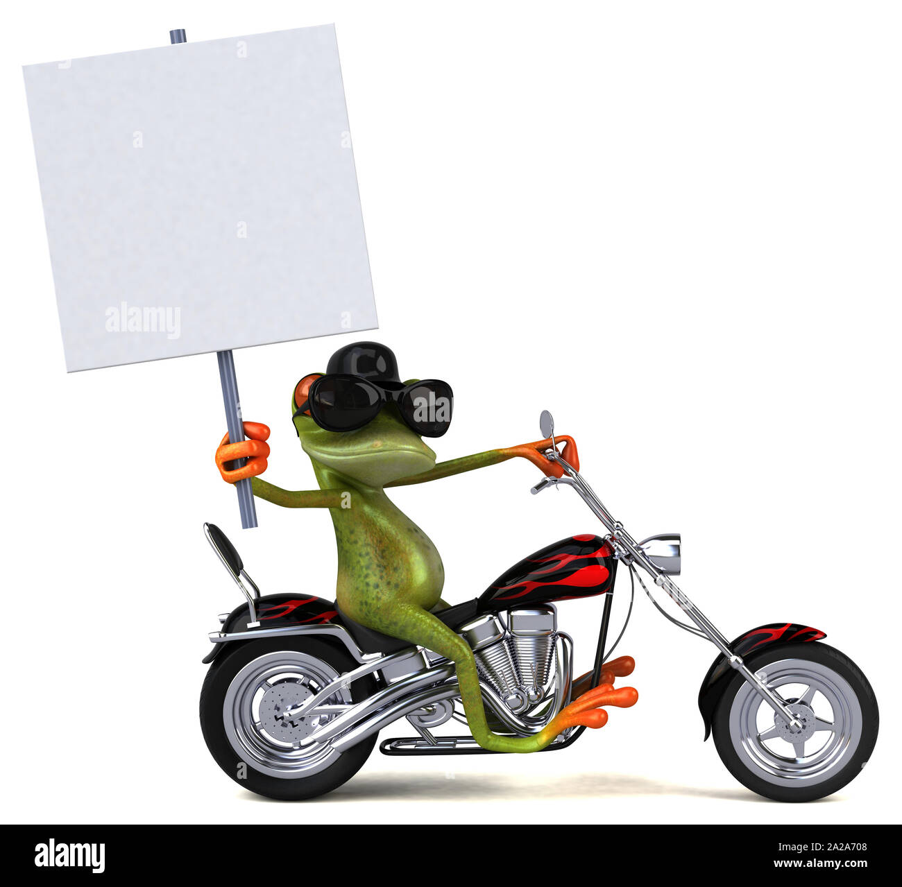 Kermit The Frog Driving Motorcycle