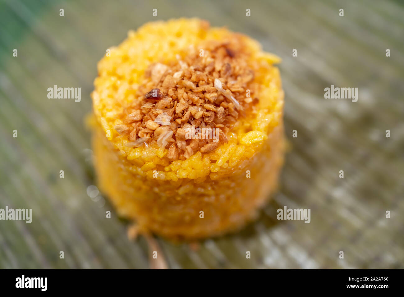 Filipino popular food - Java rice with Garlic Flakes, Philippines Stock ...