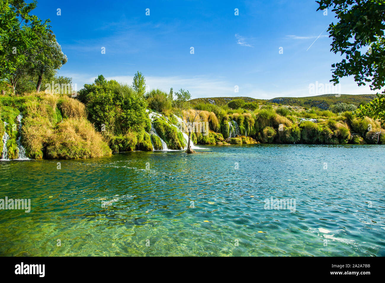 Beautiful nature landscape, canyon of Zrmanja river in Dalmatia ...
