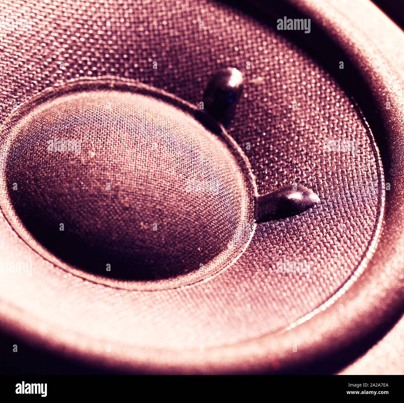 Closeup at moving sub-woofer Stock Photo - Alamy