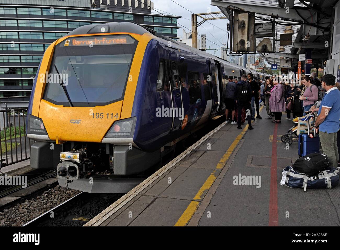 A new Northern 195 Civity Class DMU seen at Manchester Piccadilly ...