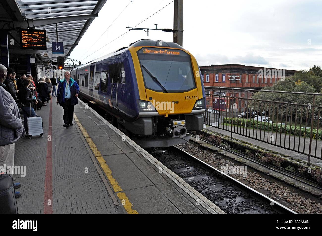 A new Northern 195 Civity Class DMU seen at Manchester Piccadilly ...