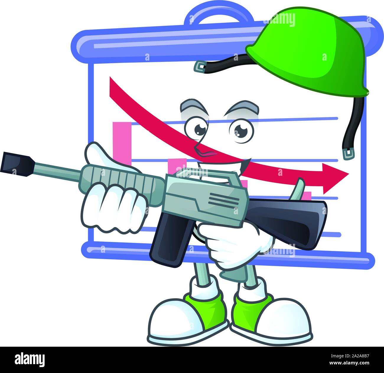 Army down graphic board cartoon character style Stock Vector Image ...