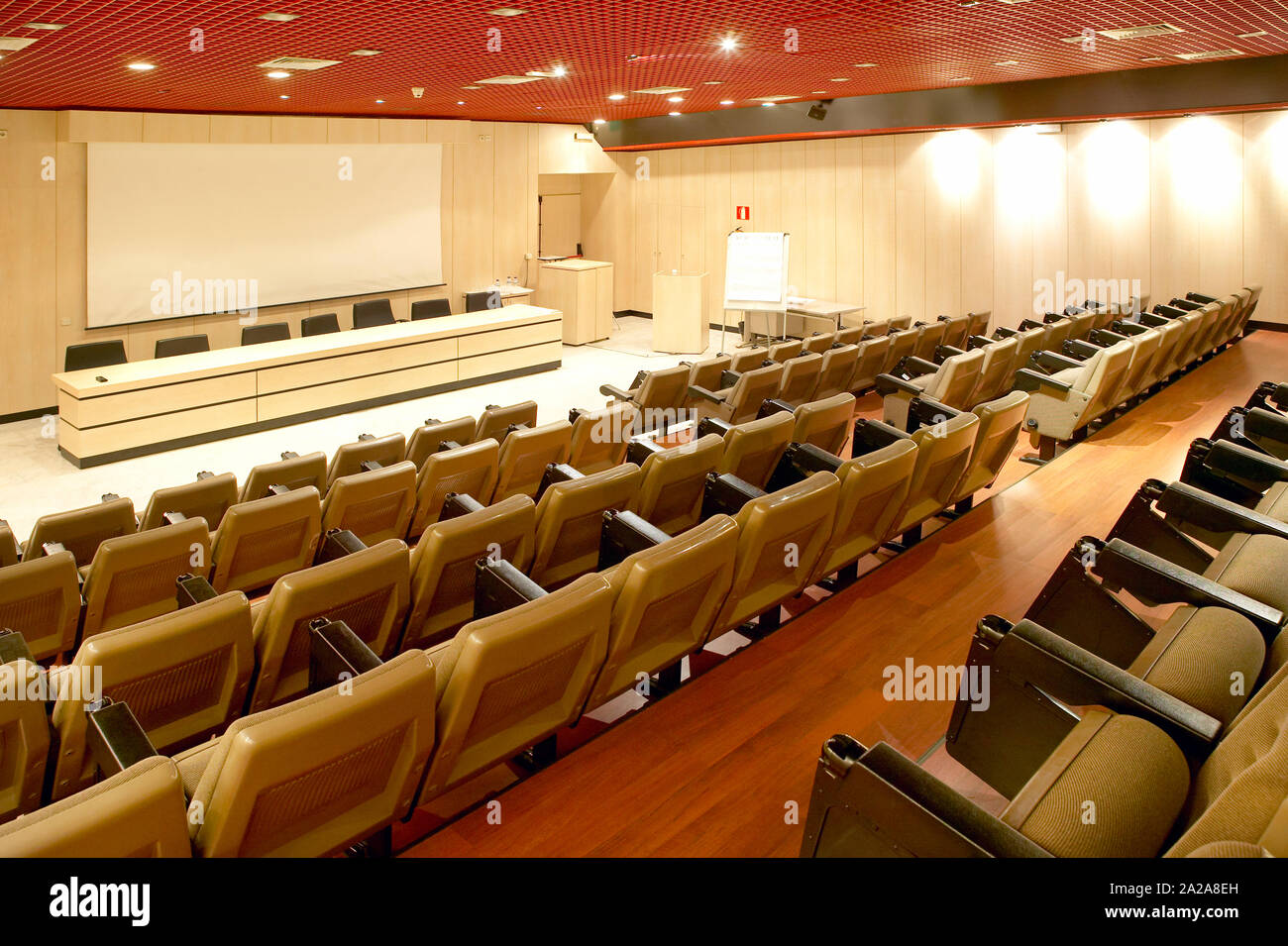 Conference room interior. University college high school institute ...