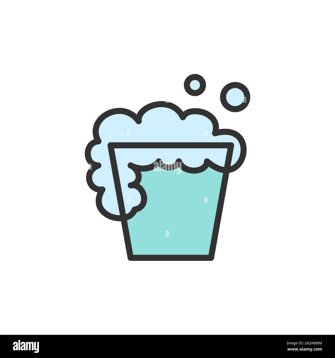 Bucket washing clothes Stock Vector Images - Alamy