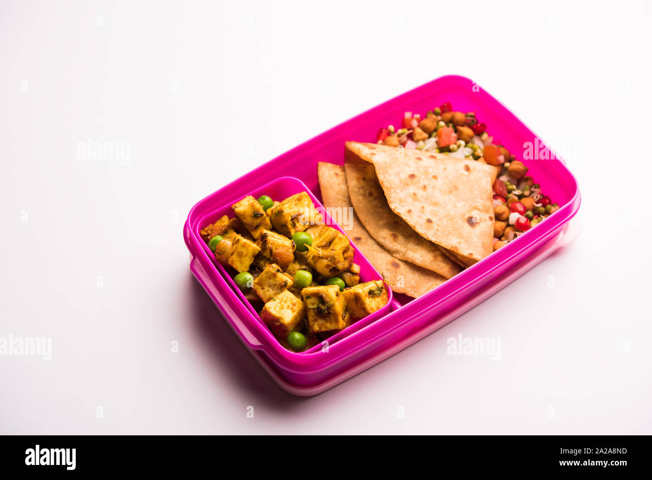 Lunch Box / Tiffin for Indian kids, hot Hot Paneer sabzi with roti ...