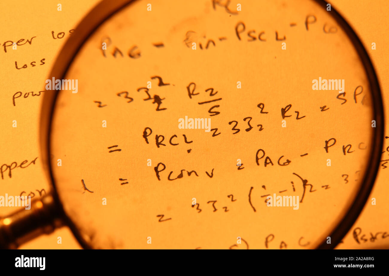Close up of a mathematical background Stock Photo - Alamy