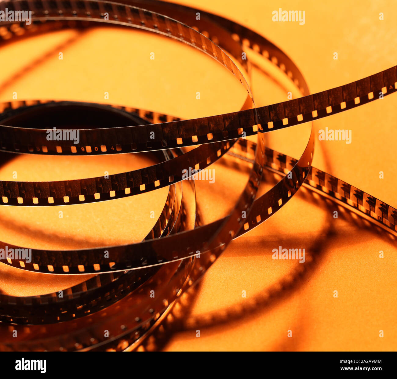 Close up of an Old 8mm film strip Stock Photo - Alamy