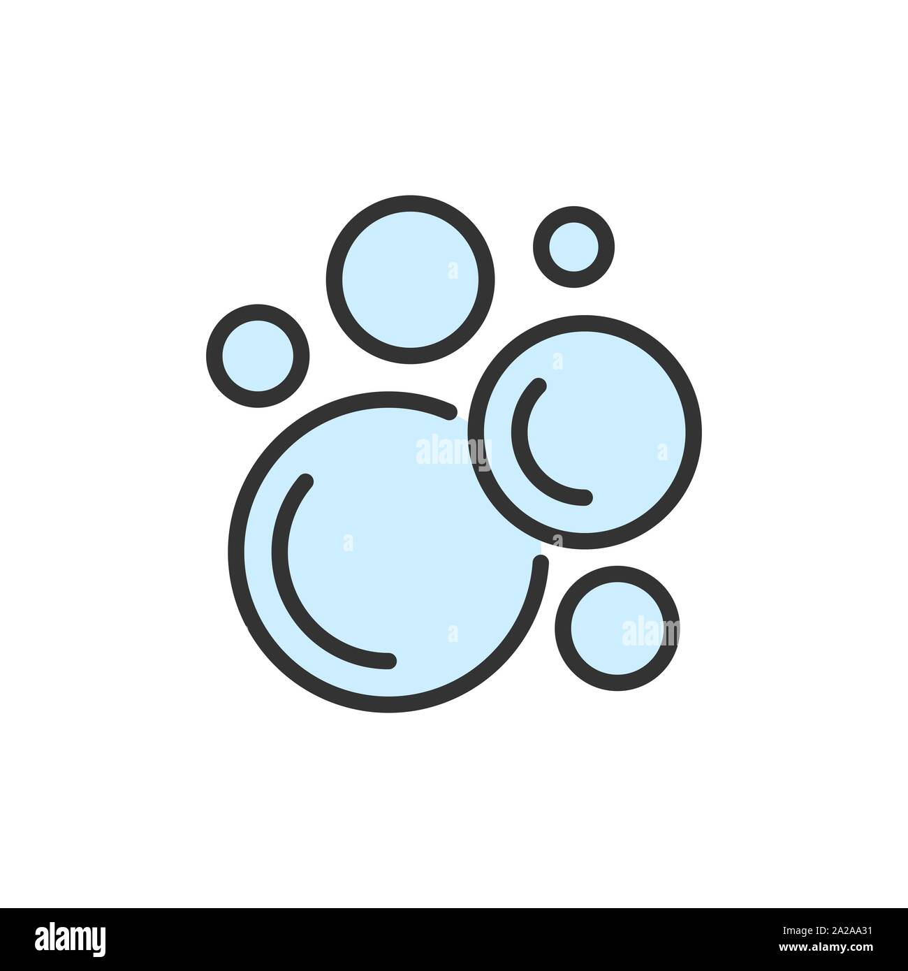 Clean bubbles line icon Stock Vector Images - Alamy