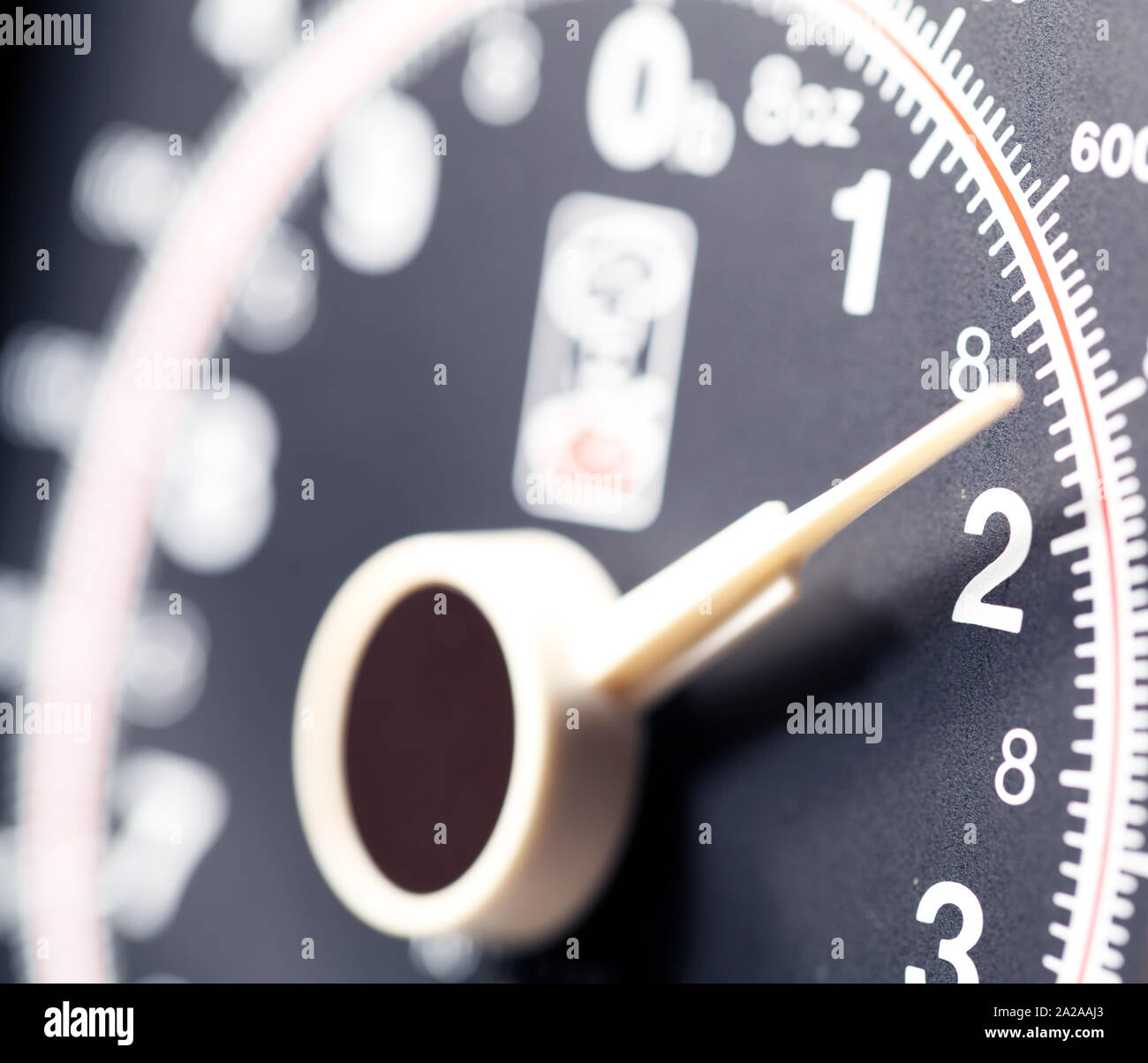 Close up of a modern scale Stock Photo - Alamy