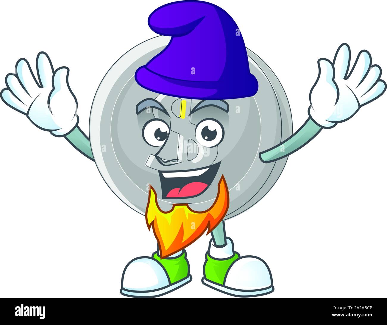 Elf silver coin cartoon character for currency Stock Vector Image & Art ...