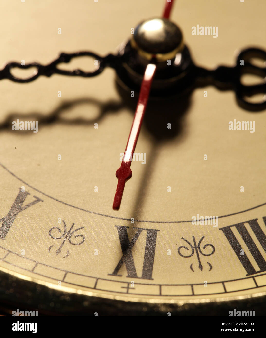 Close up of an Old clock face Stock Photo - Alamy