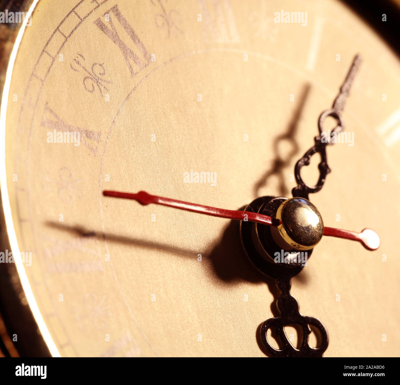 Close up of an Old clock face Stock Photo - Alamy