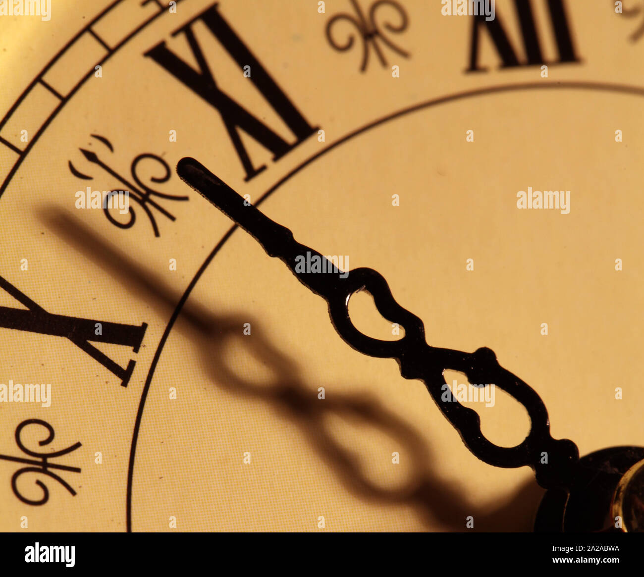 Close up of an Old clock face Stock Photo - Alamy