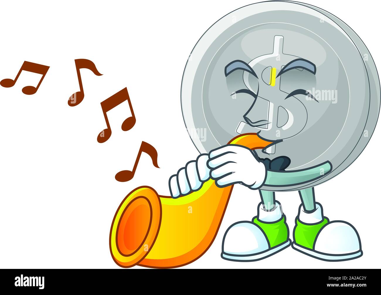 Trumpet silver Stock Vector Images - Alamy