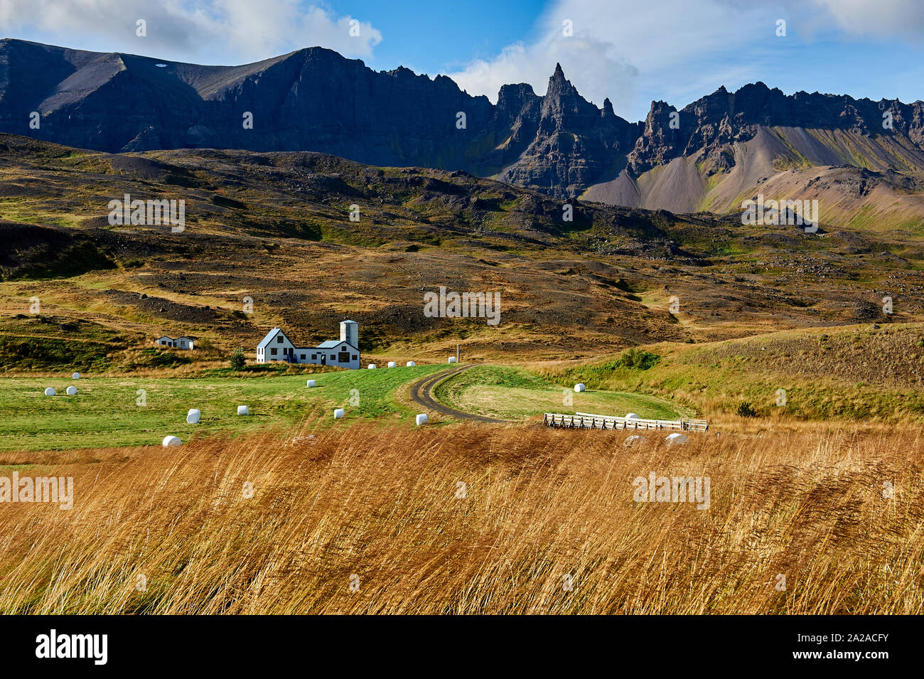 Farmhouse on Route 1 Northeast Iceland Stock Photo - Alamy