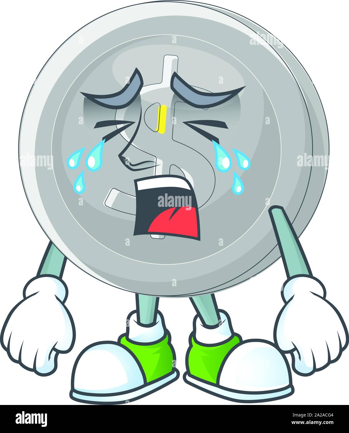 Crying silver coin currency for bill payment Stock Vector Image & Art ...