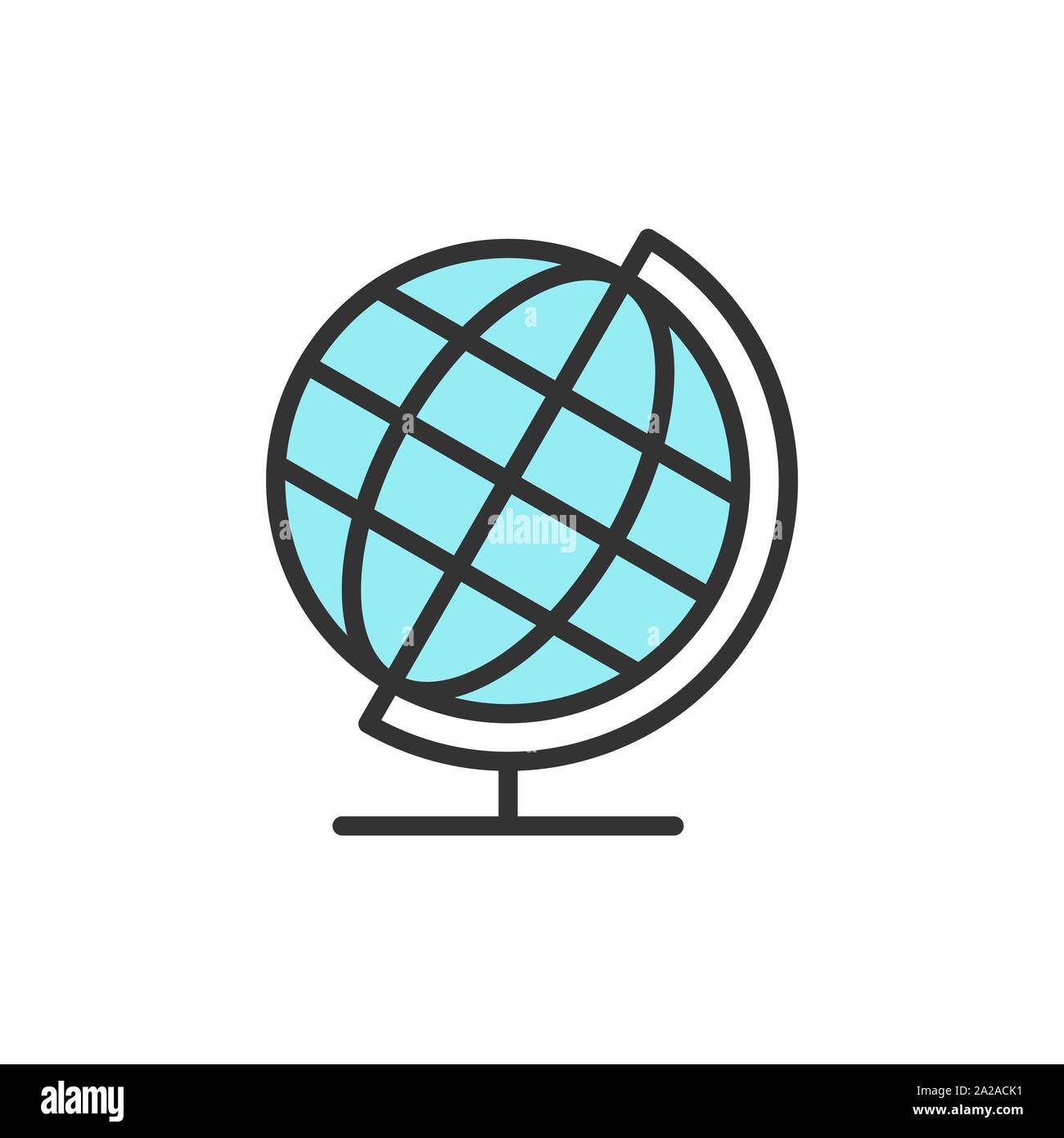 Earth structure color icon Cut Out Stock Images & Pictures - Alamy