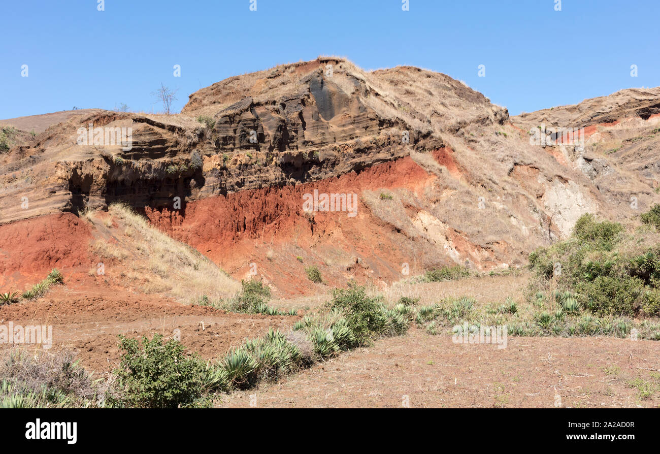 The famous red sand of Madagascar, Africa Stock Photo - Alamy