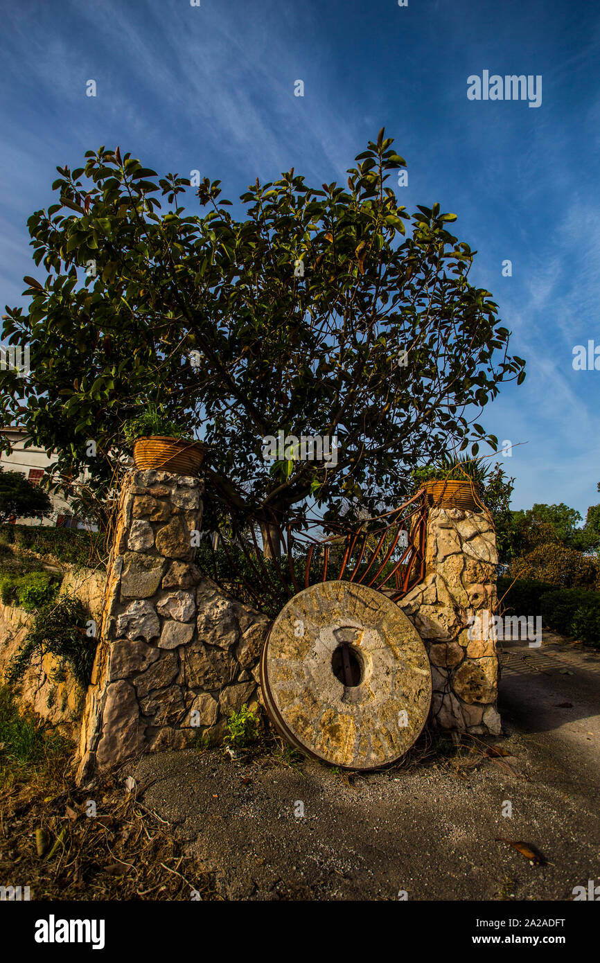 stone gate off the island Mallorca Stock Photo - Alamy