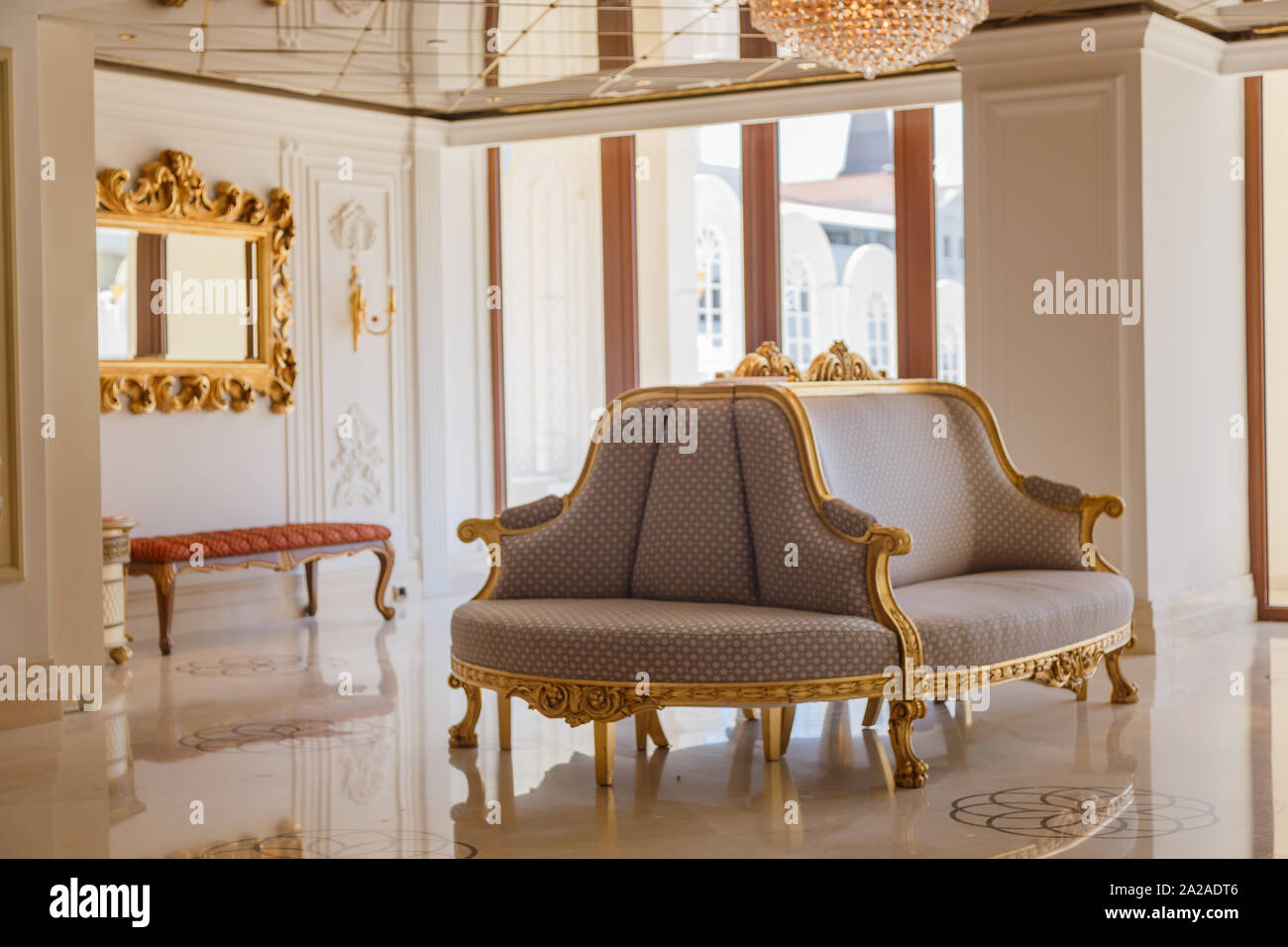 Luxury Interior. Carved Furniture Stock Photo - Alamy