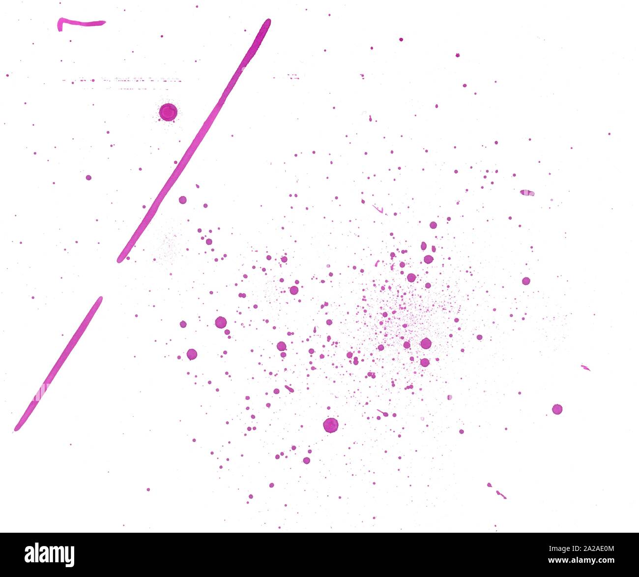 Grunge ink splatters of pink color as background Stock Photo - Alamy