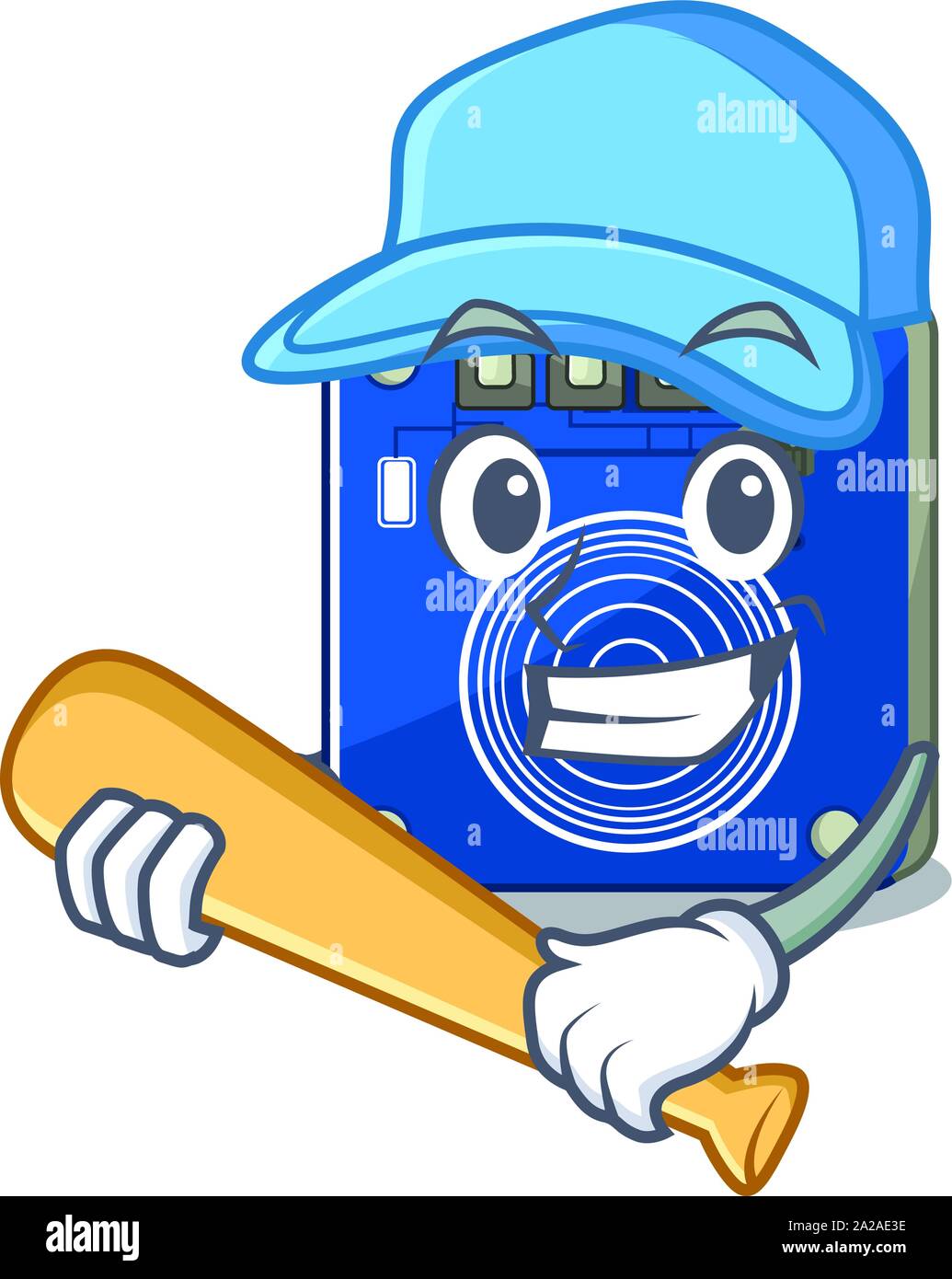 Playing baseball touch sensor isolated in the character Stock Vector ...