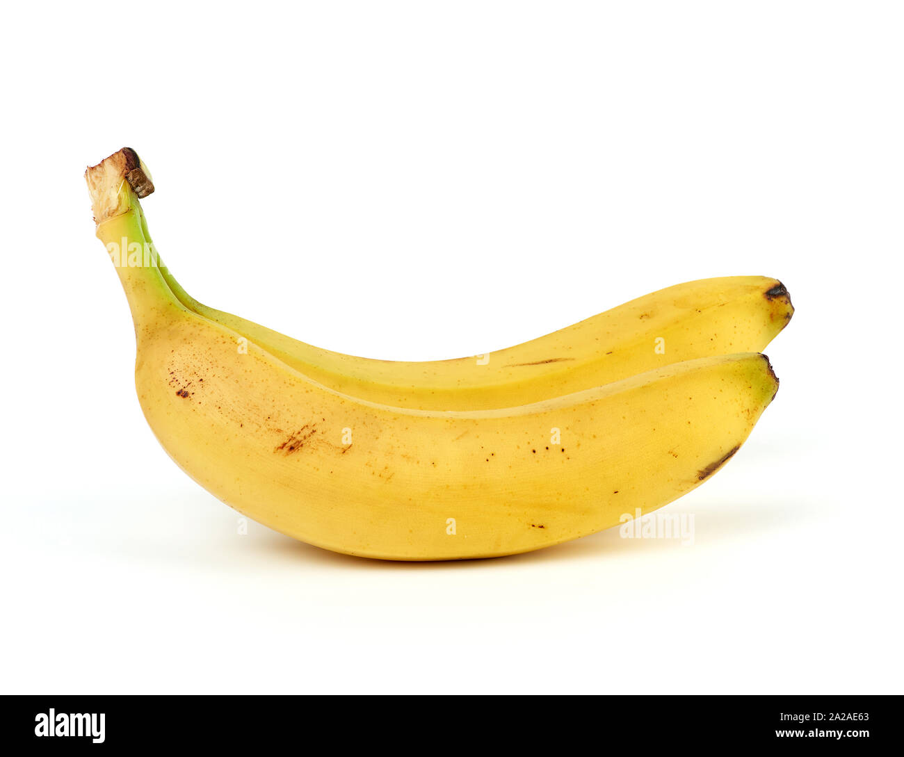 Closeup two bananas on Cut Out Stock Images & Pictures - Alamy