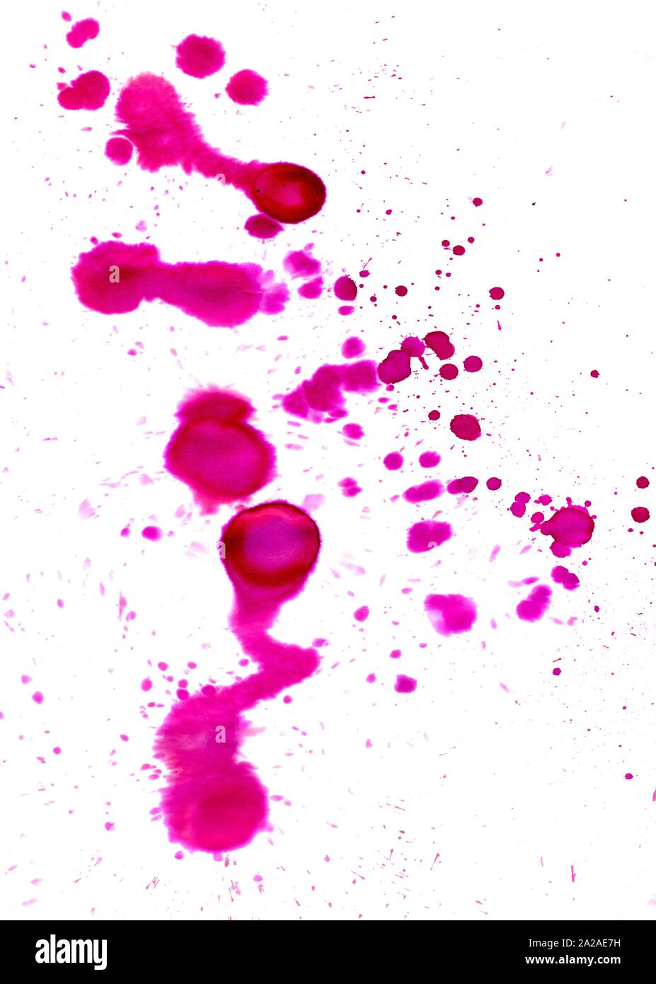 Grunge ink splatters of pink color as background Stock Photo - Alamy