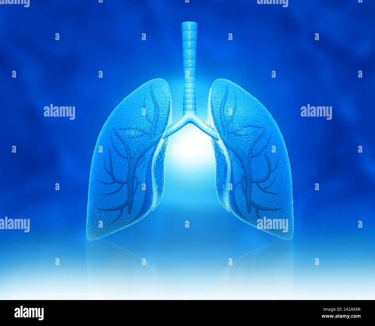 Human lungs with medical background. 3d illustration Stock Photo - Alamy