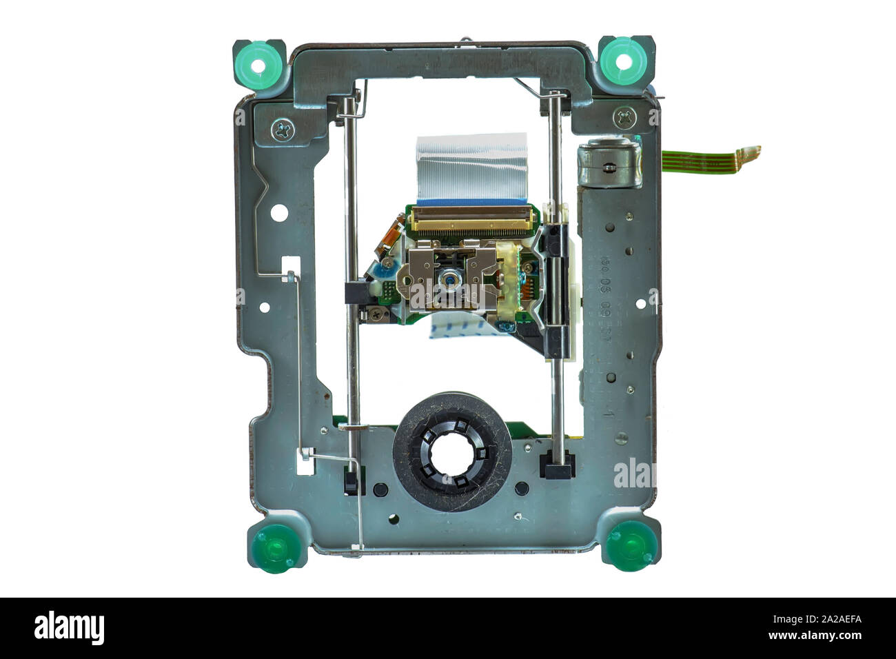 Main component of CD DVD player isolated on a white background Stock ...