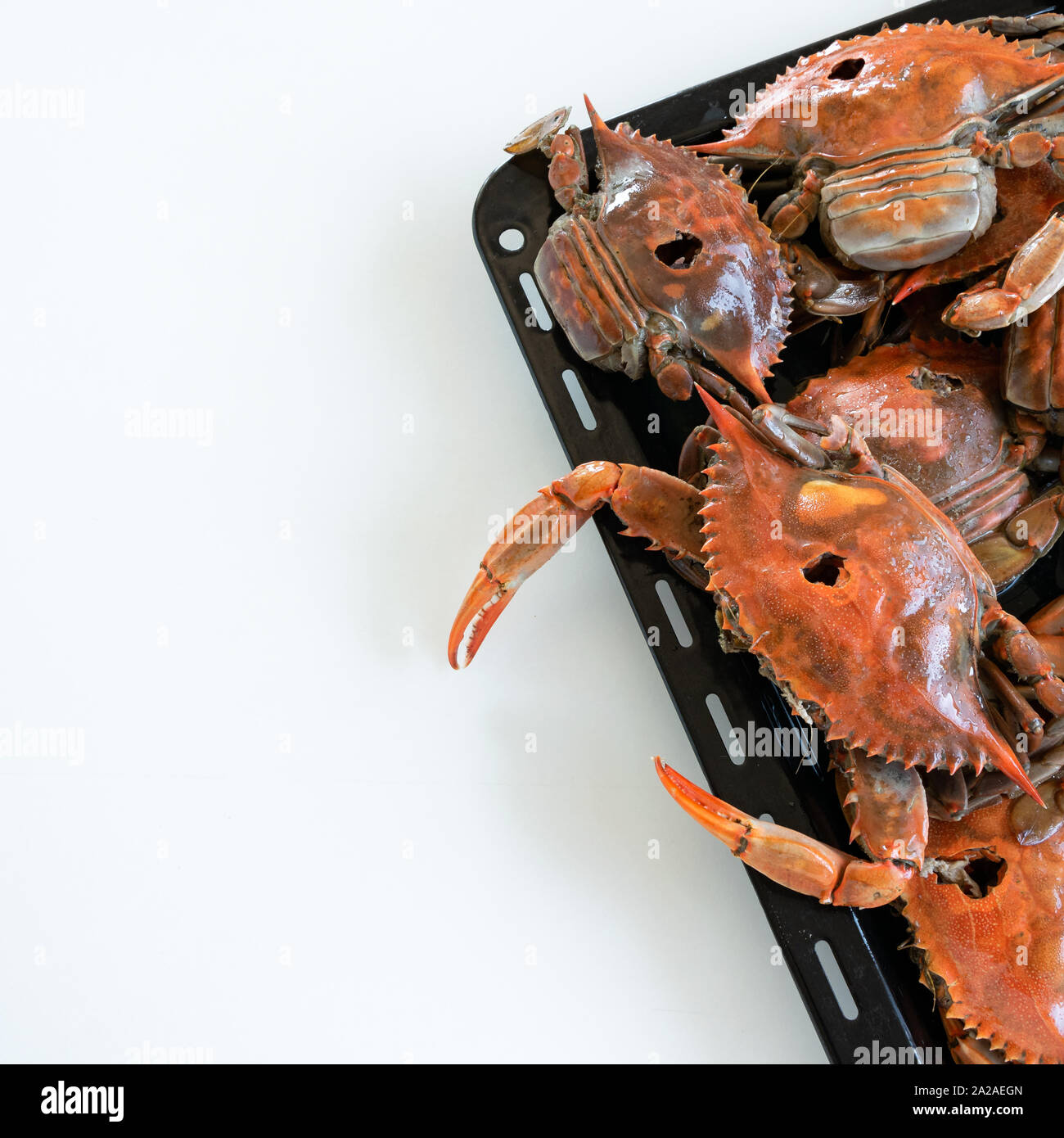 Cooked red crabs, delicious healthy seafood Stock Photo - Alamy