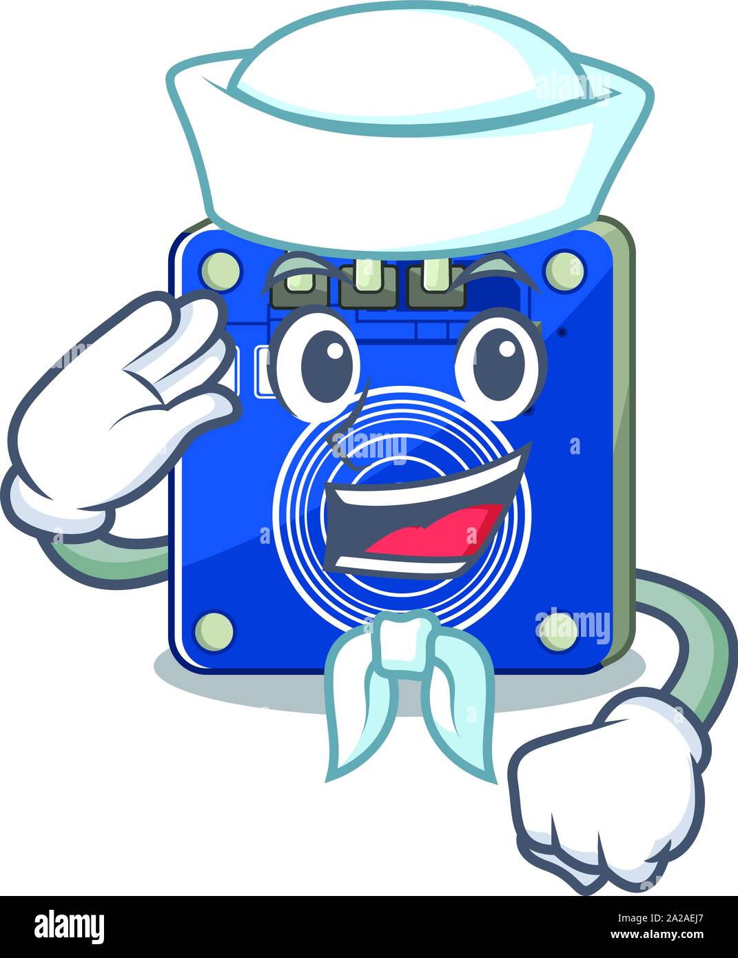 Sailor touch sensor isolated in the character Stock Vector Image & Art ...