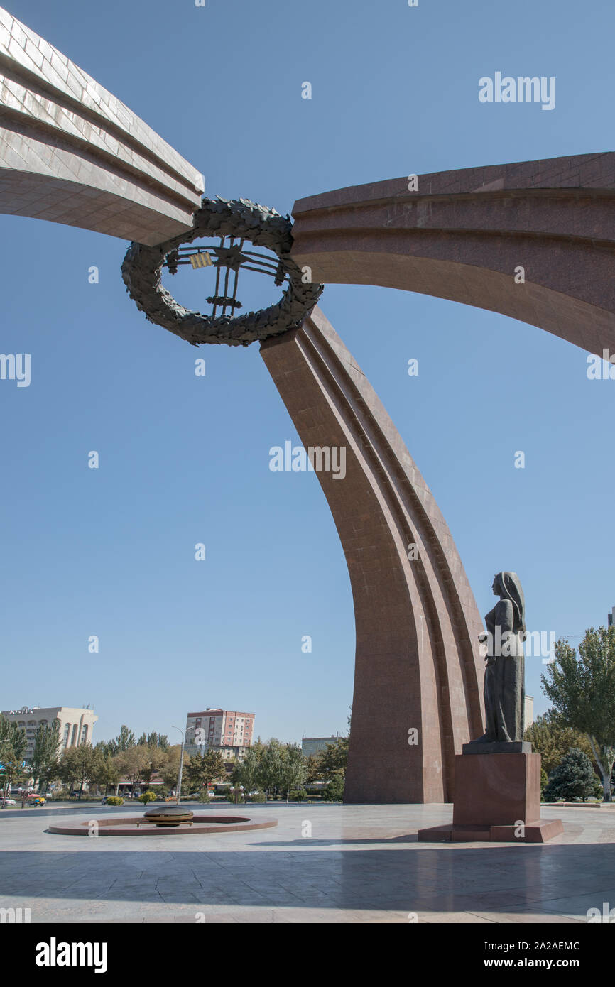 bishkek kyrgyzstan the victory monument in victory square celebrating ...