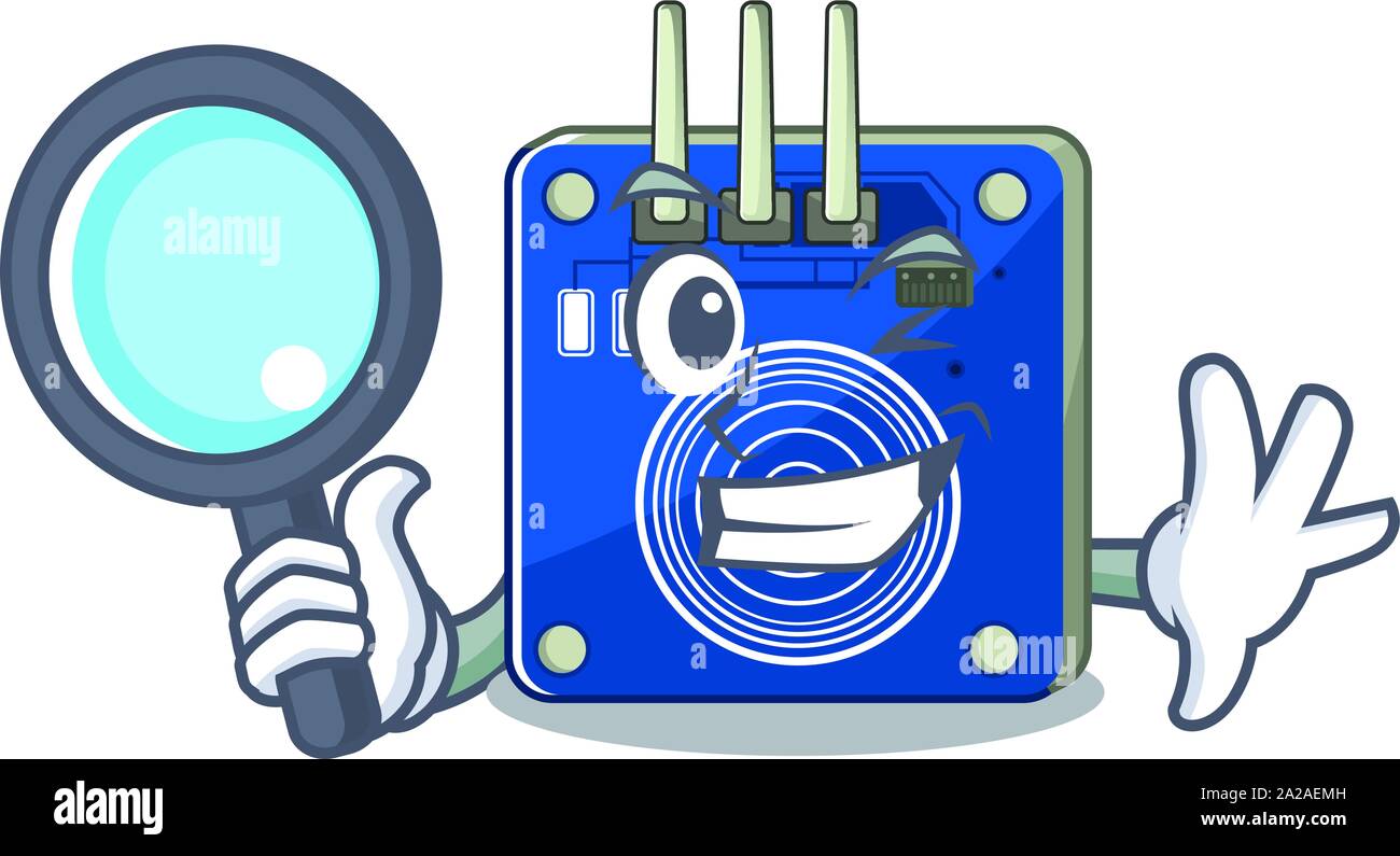 Detective touch sensor with the cartoon shape Stock Vector Image & Art ...