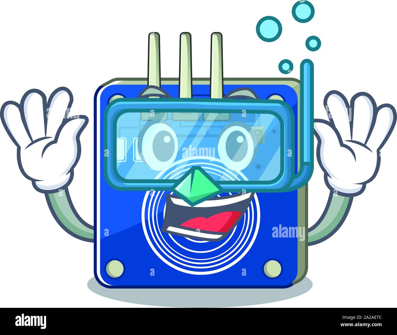 Diving touch sensor with the cartoon shape Stock Vector Image & Art - Alamy