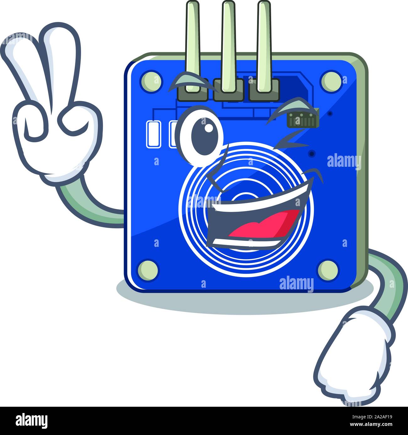 Two finger touch sensor with the cartoon shape Stock Vector Image & Art ...