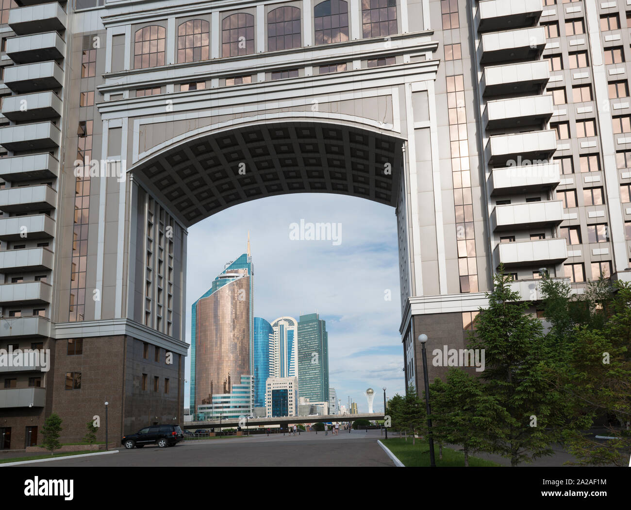 Modern buildings and skyscrapers in Nur-Sultan, capital of Kazakhstan ...