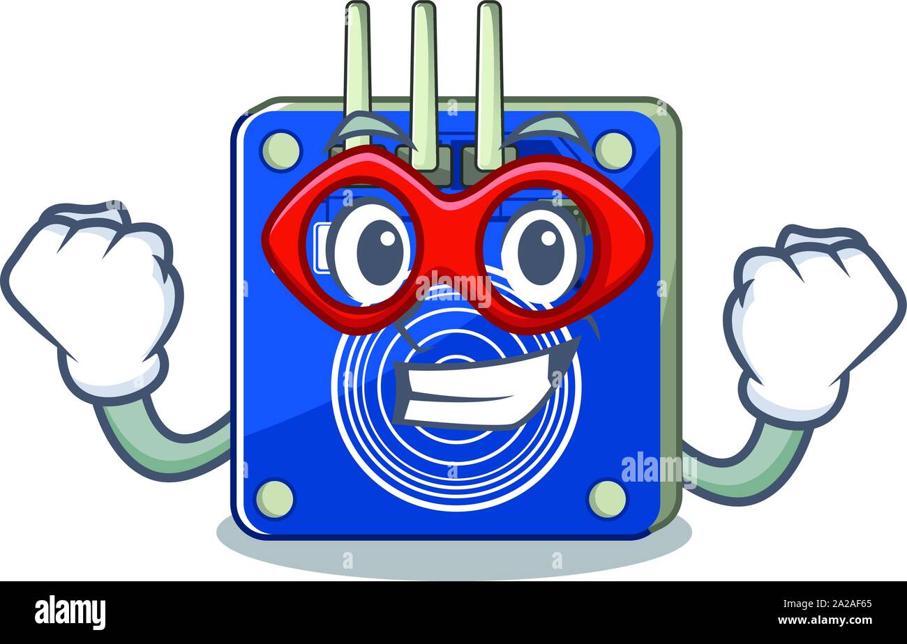 Super hero touch sensor with the cartoon shape Stock Vector Image & Art ...
