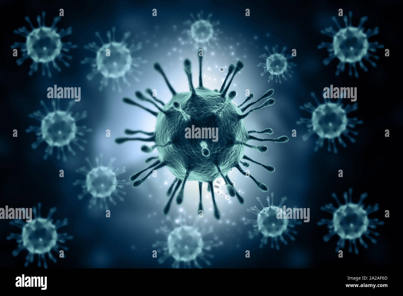 Human virus. Medical background. 3d illustration Stock Photo - Alamy