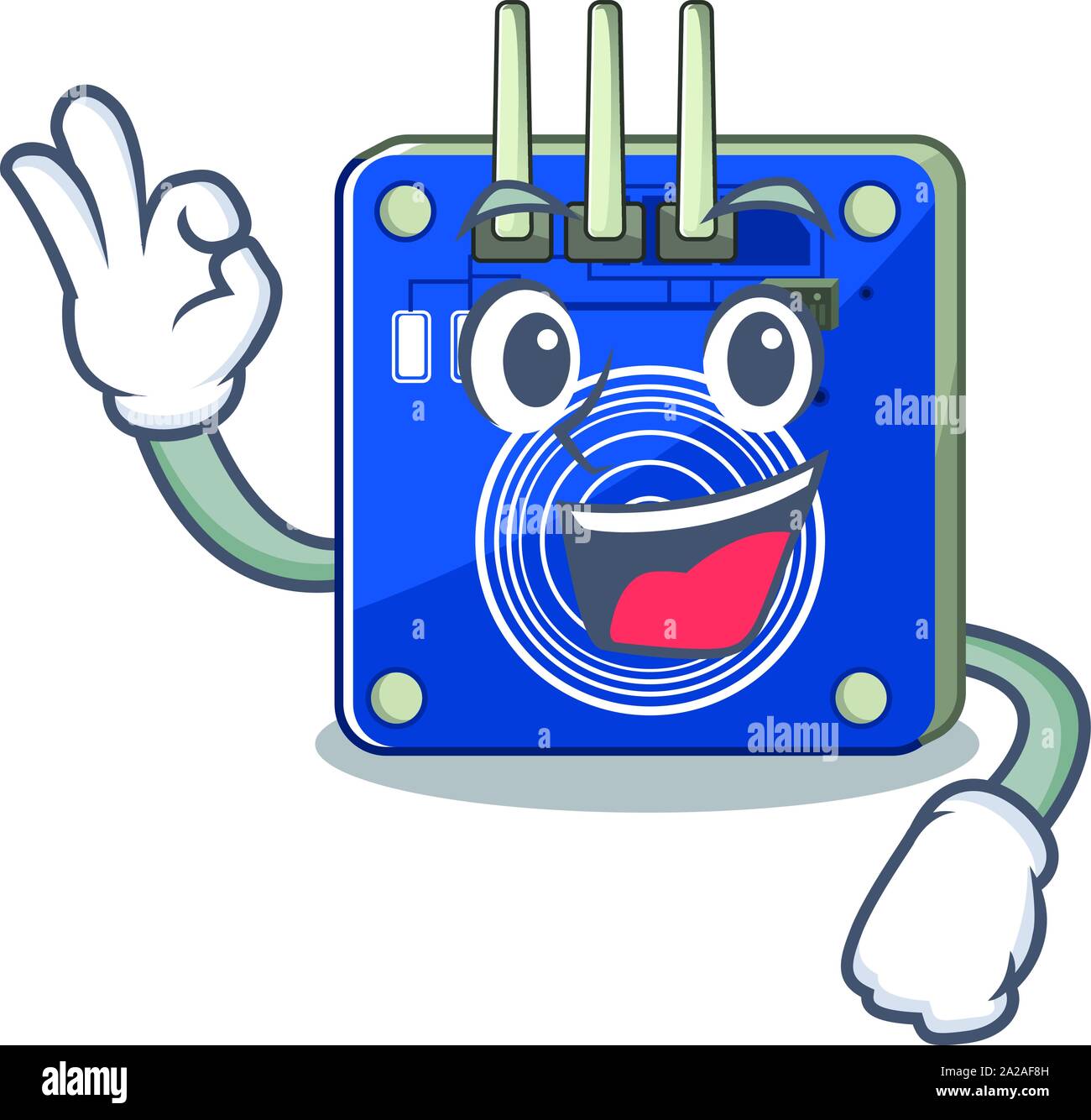 Okay touch sensor with the cartoon shape Stock Vector Image & Art - Alamy