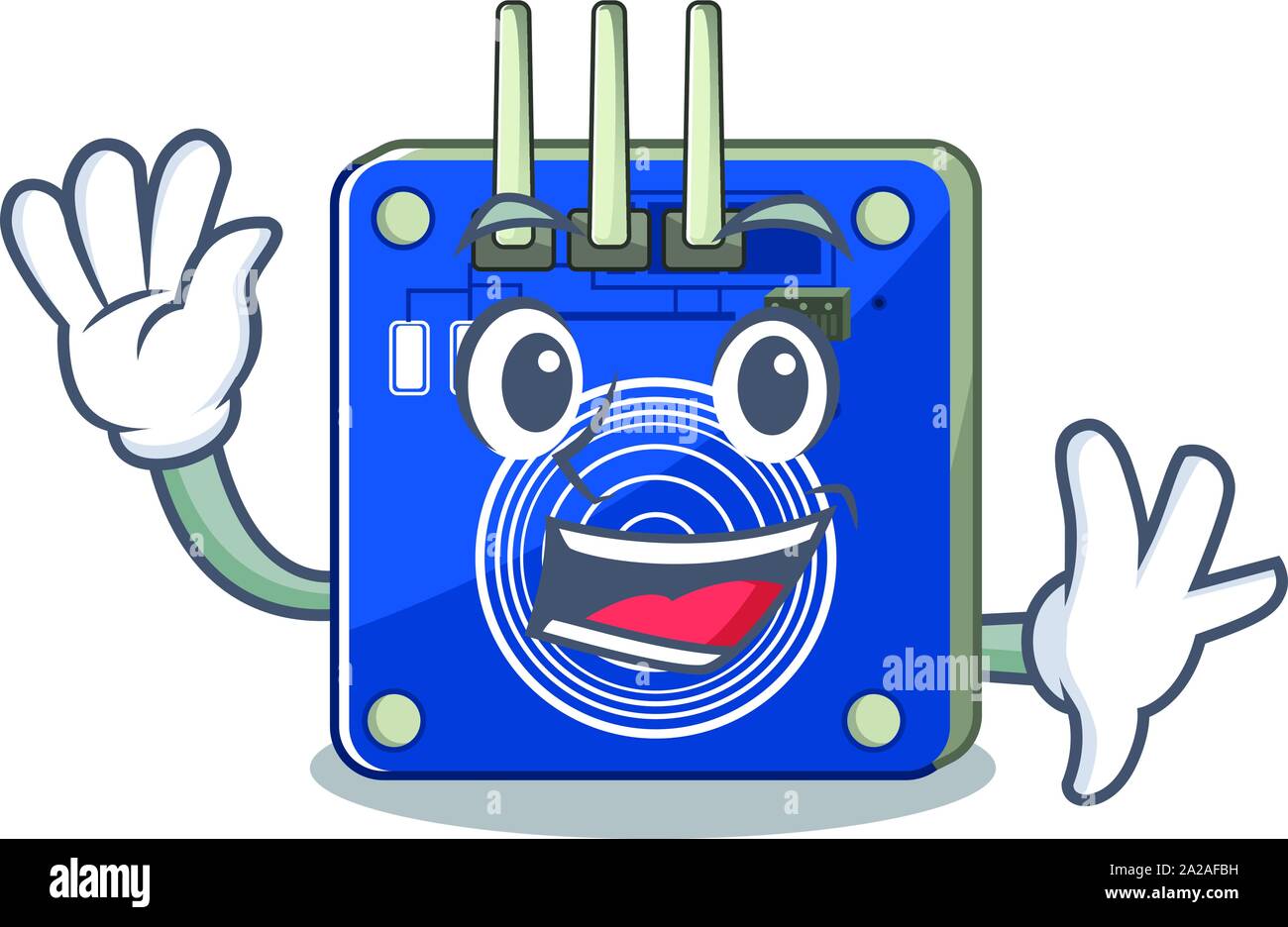 Waving touch sensor with the cartoon shape Stock Vector Image & Art - Alamy