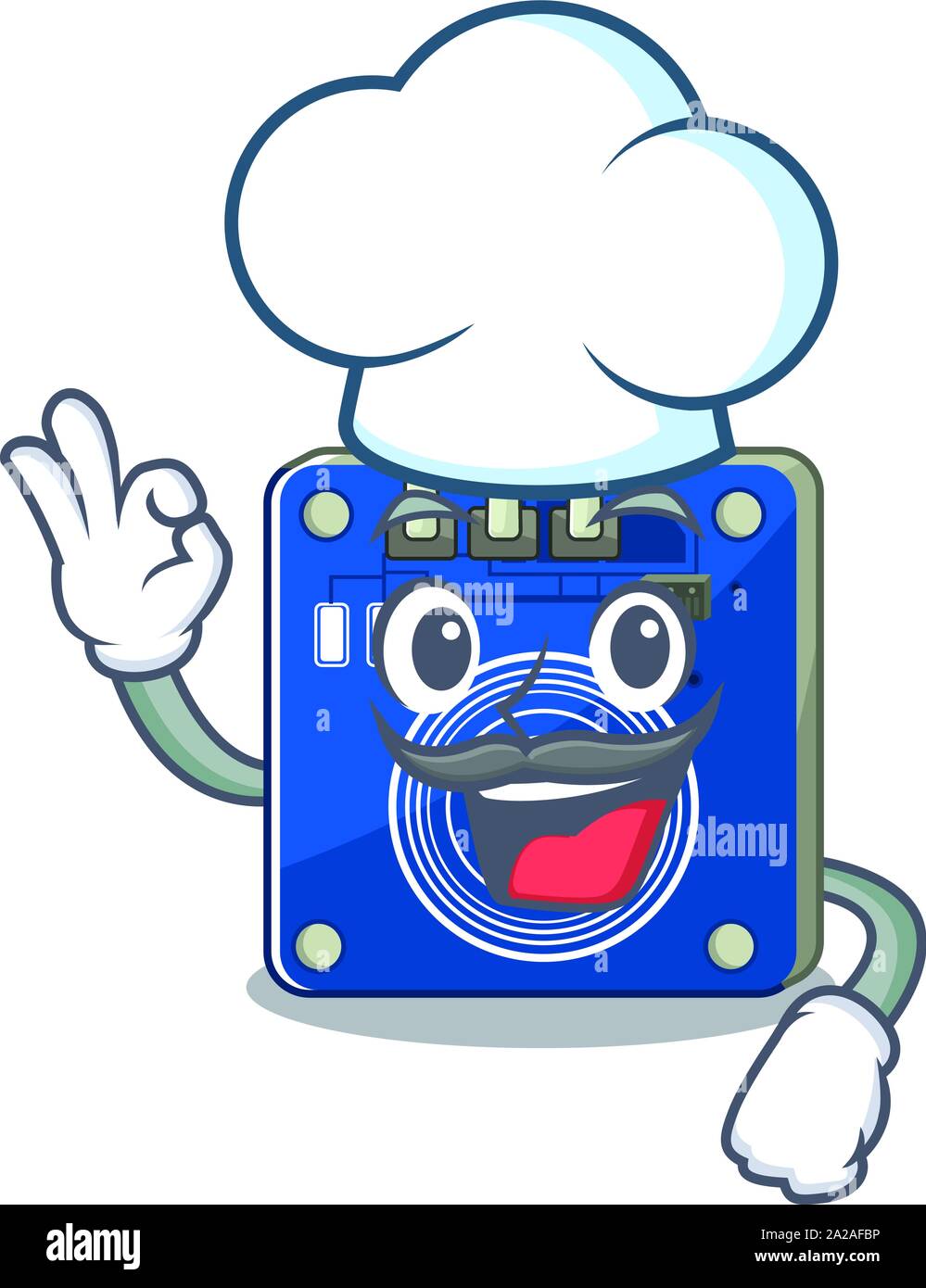 Chef touch sensor with the cartoon shape Stock Vector Image & Art - Alamy