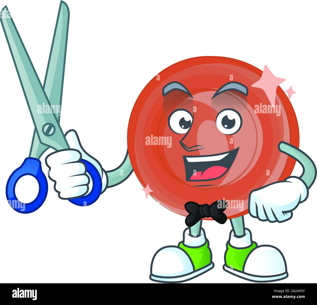 Barber bronze coin cartoon character for collection Stock Vector Image ...